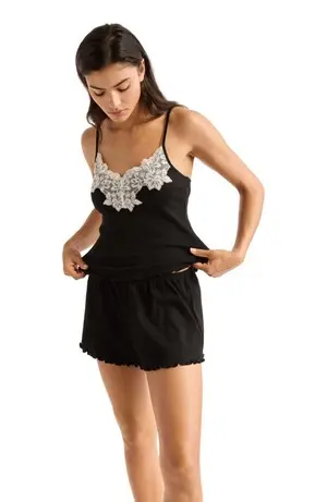 H&m Ribbed Jersey Pyjamas - Black