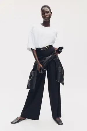 H&m Belt With Asymmetrical Ring Buckle