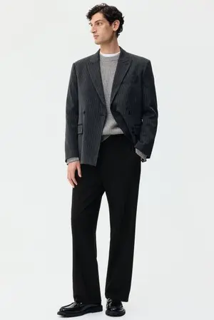H&m Relaxed Fit Trousers - Black