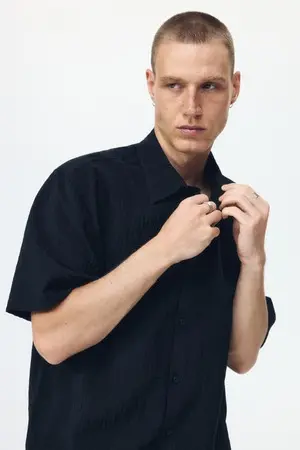 H&m Relaxed Fit Shirt - Black