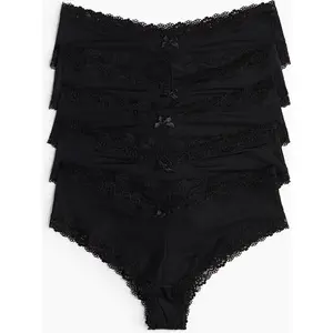 H&m 5-pack Microfiber Hipster Briefs - Black