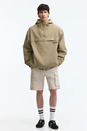 H&m Regular-fit Cargo Shorts - Light Beige