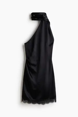H&m Sleeveless Scarf-detail Dress