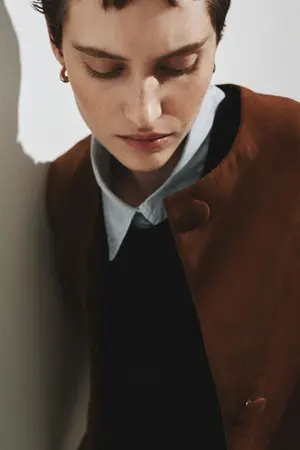 H&m Collarless Jacket