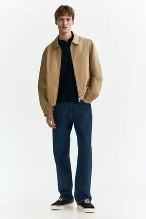 H&M Regular Fit Textured-knit Polo Shirt