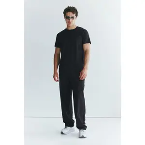 H&M Regular-fit Track Pants With Drymove - Black