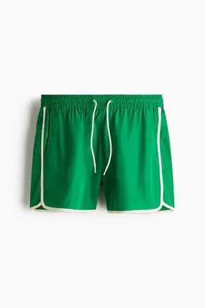 H&m H&M Swim Shorts With Drawstring Waist Green