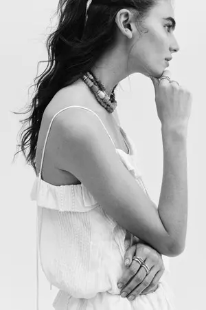 H&m Bubble Hem Strappy Top - Cream