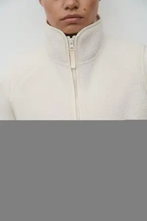 H&m Regular Fit Teddy Sports Gilet - Ivory