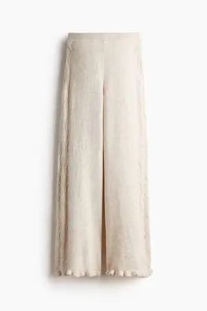 H&m Pointelle Knit Trousers