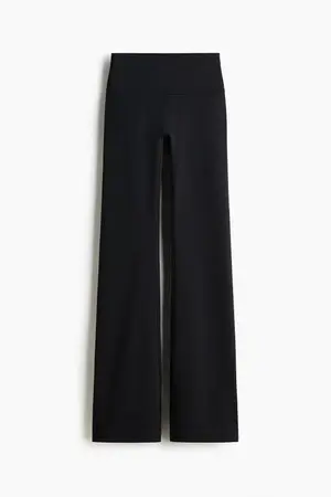 H&M Flared Yoga Leggings With Softmove™ Technology - Black