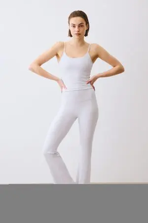 H&M Flared Yoga Leggings With Softmove™ Technology - Lilac
