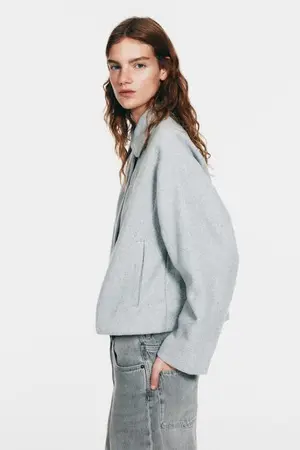 H&M Collared Bomber Jacket