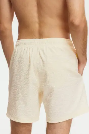 H&m Seersucker Swim Shorts With Drawstring Waist