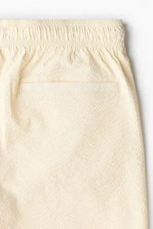 H&m Seersucker Swim Shorts With Drawstring Waist