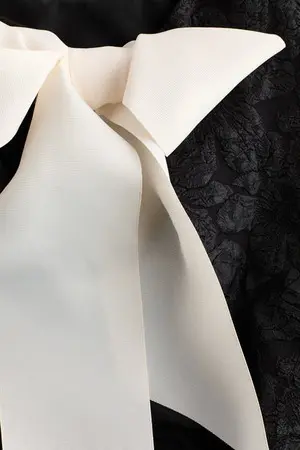 H&m Bow-detail Peplum Top