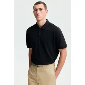H&m Regular Fit Polo Shirt - Black