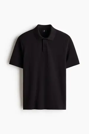 H&m Regular Fit Polo Shirt - Black