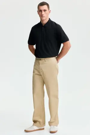 H&m Regular Fit Polo Shirt - Black