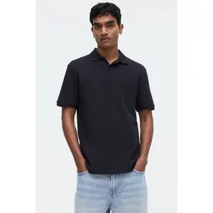 H&m Regular Fit Polo Shirt - Navy Blue