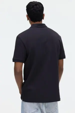 H&m Regular Fit Polo Shirt - Navy Blue