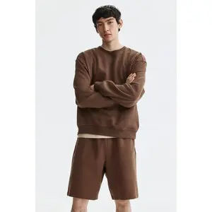 H&M Relaxed Fit Interlock Knee-length Shorts - Brown