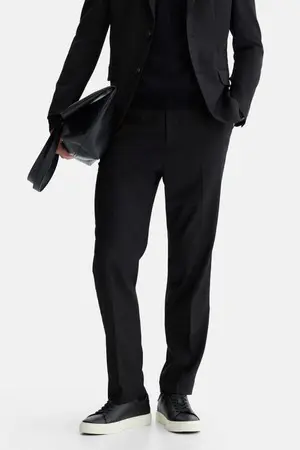 H&m Regular Fit Suit Trousers - Black
