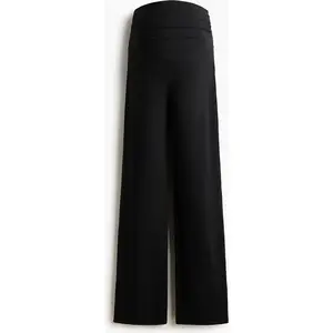 H&m Maternity Wide Leg Jersey Sports Trousers
