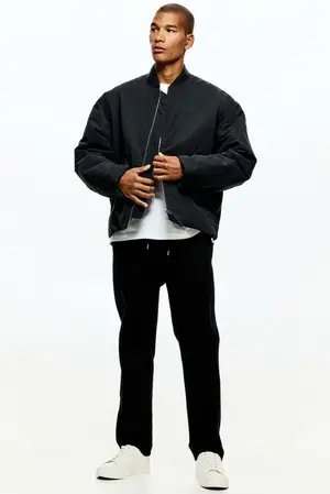 H&m Regular Fit Tailored Joggers - Black