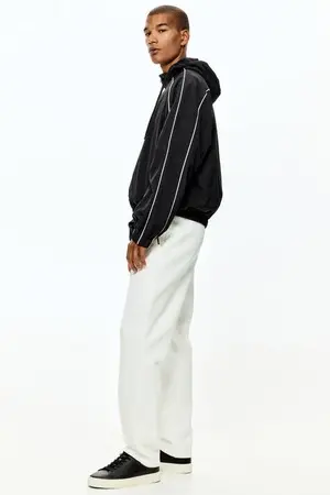 H&m Regular Fit Tailored Joggers - White