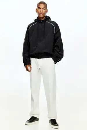 H&M Regular Fit Tailored Joggers - White