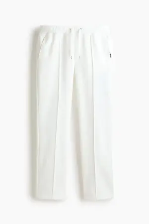 H&M Regular Fit Tailored Joggers - White