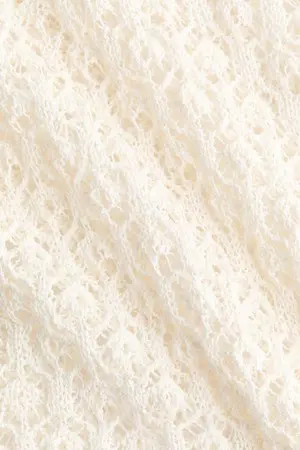 H&m Crochet-look Beach Mini Dress - White