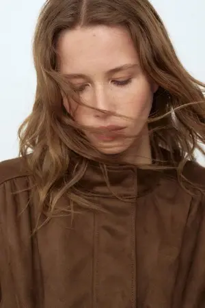 H&M Funnel Neck Balloon Sleeve Jacket