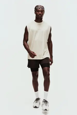 H&M Double-layered Sports Shorts With Drymove™ Technology - Brown
