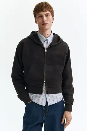 H&m Oversized Fit Zip-through Hoodie