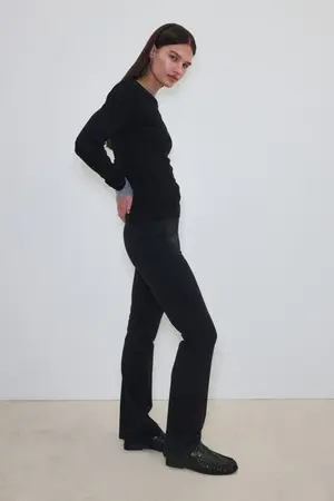 H&m Four-way Stretch Flared Trousers - Black