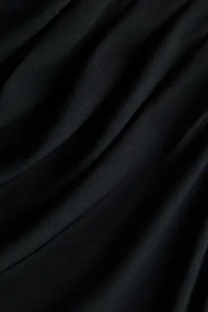 H&m Draped Jersey Turtleneck Long-sleeve Top