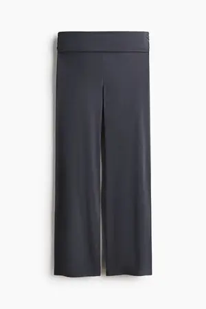 H&m Jersey Slim Fit Long Trousers - Gray
