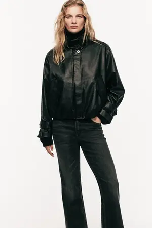H&m Flared High Rise Jeans - Dark Gray
