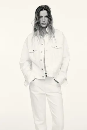 H&M Flared High Waist Jeans - White