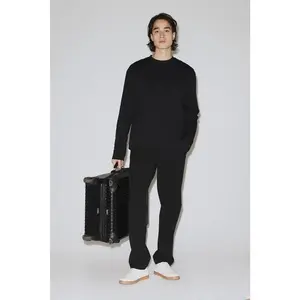 H&M Four-way Stretch Regular Fit Pull-on Trousers - Black