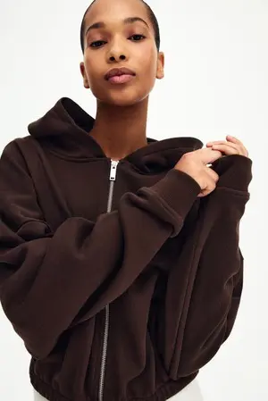 H&M Drawstring Zip-through Hoodie