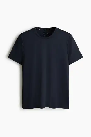 H&M Drymove™ Mesh Sports T-shirt - Dark Blue