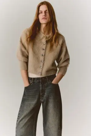 H&m Mohair-blend Cardigan