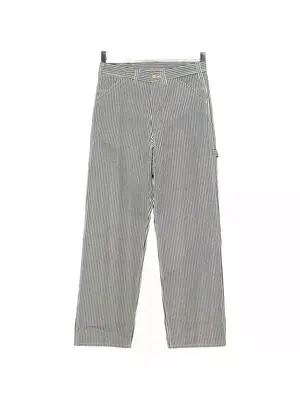 SUGAR CANE JEANS Striped Button Fly Jeans