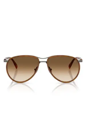 Brunello Cucinelli Brunello Cucinelli Gradient Pilot Sunglasses Pewter