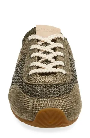 Rag & Bone Retro Runner Slim Ultra Mule - Loden Raffia