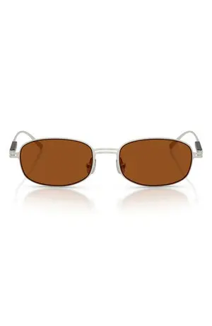 Brunello Cucinelli Oval Sunglasses - Matte Silver