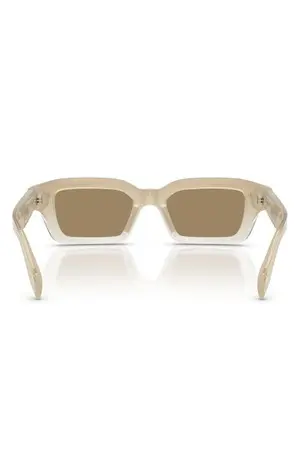 Brunello Cucinelli Rectangular Sunglasses - Hazelnut